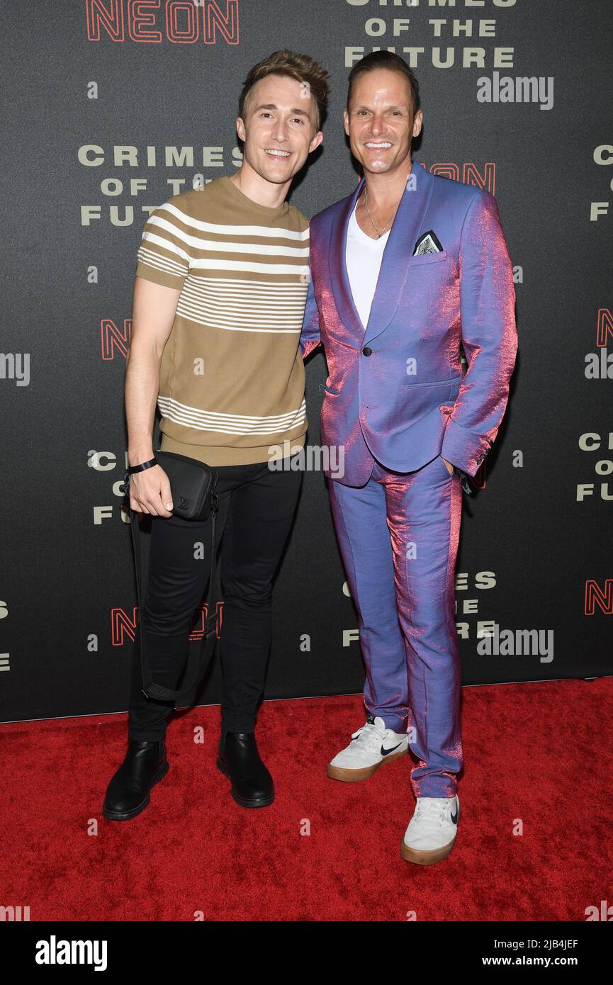 New York, USA. 02nd June, 2022. (L-R) Ben Baur and Jason Mitchell Khan attend the “Crimes Of The ...