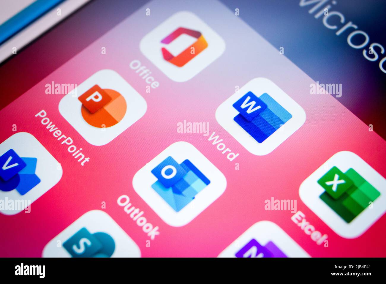 Kumamoto, Japan - Apr 5, 2020 : Apps of Office on iPhone. Office is a ...