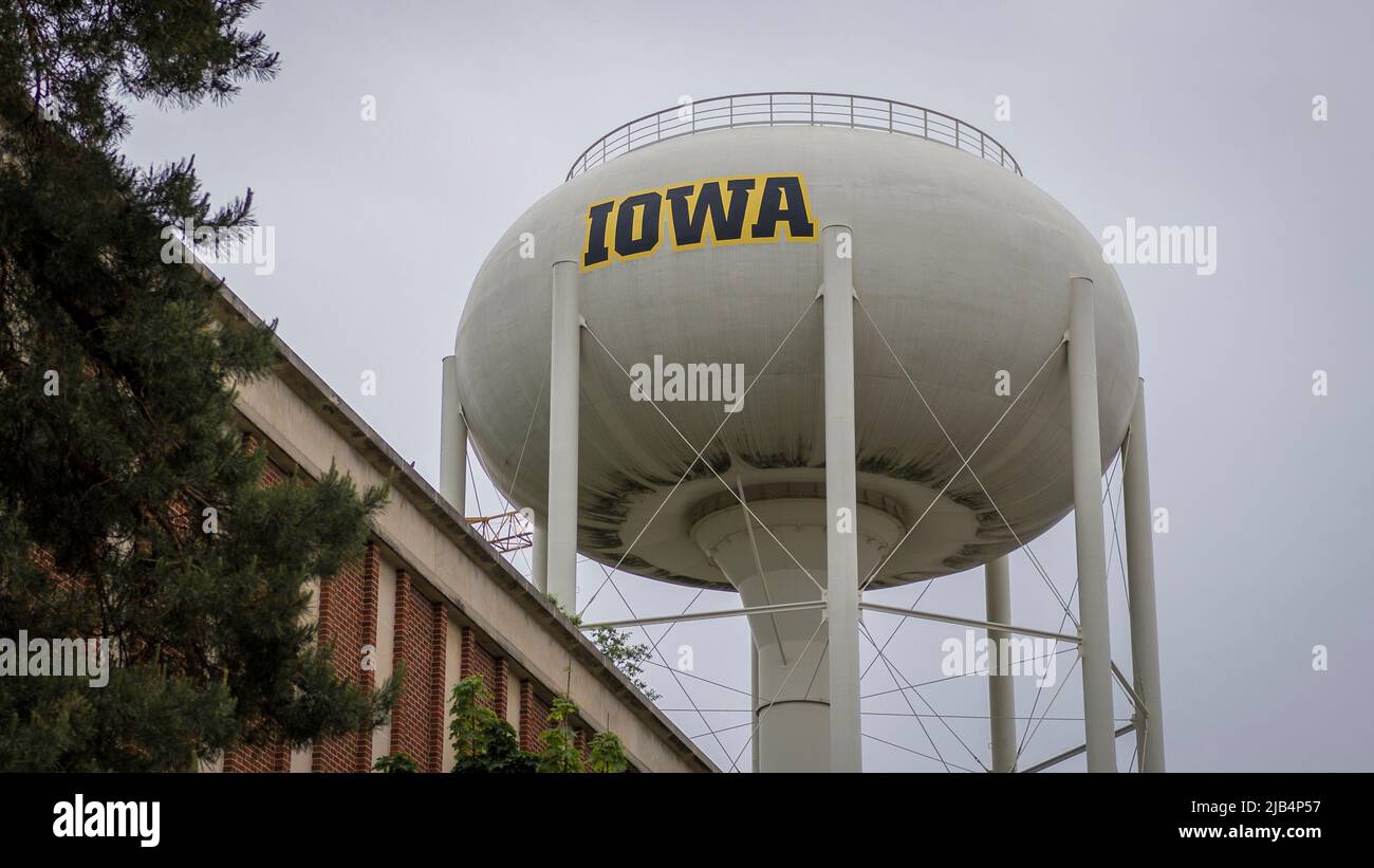 Iowa City, IA - May 23, 2022: University of Iowa Hawkeyes' college ...