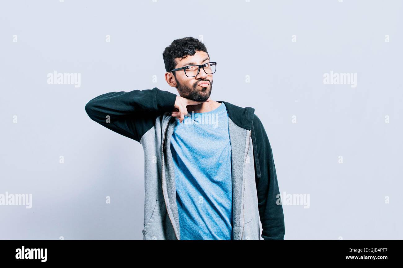 A person threatening to kill, Person threatening with a finger to the ...