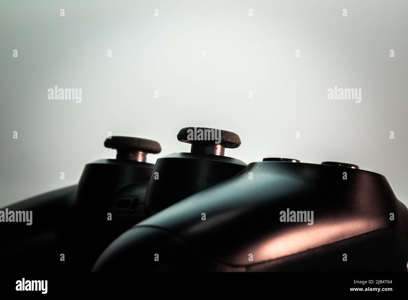 Joysticks of DualShock 4 controller. PlayStation 4 (PS4) is an 8th-gen ...