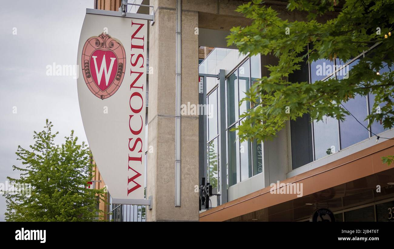 University of wisconsin logo hi-res stock photography and images - Alamy