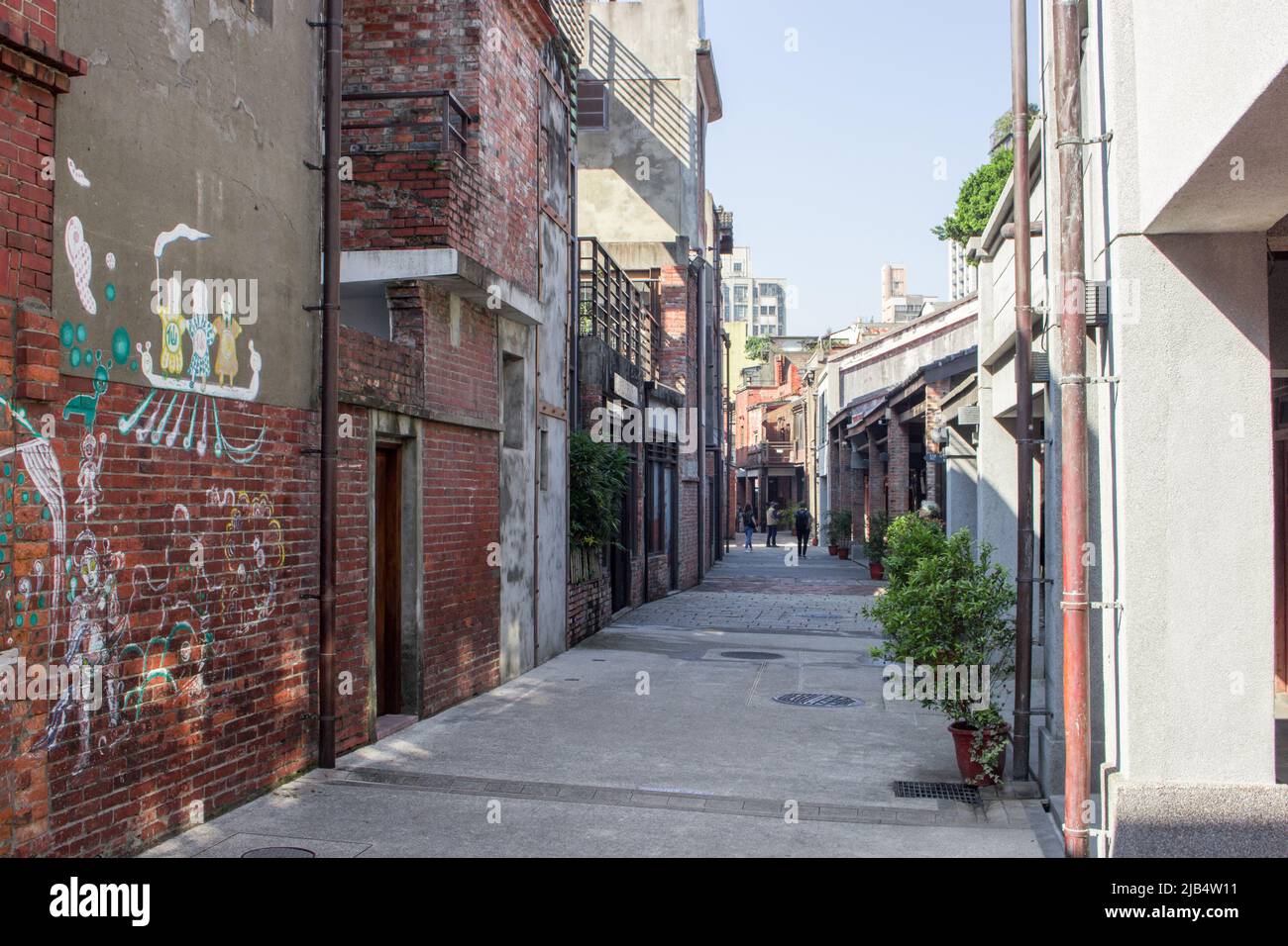 Taipei, Taiwan - Dec 17 2019: Alley Bopiliao Historical Block. In 2000s ...