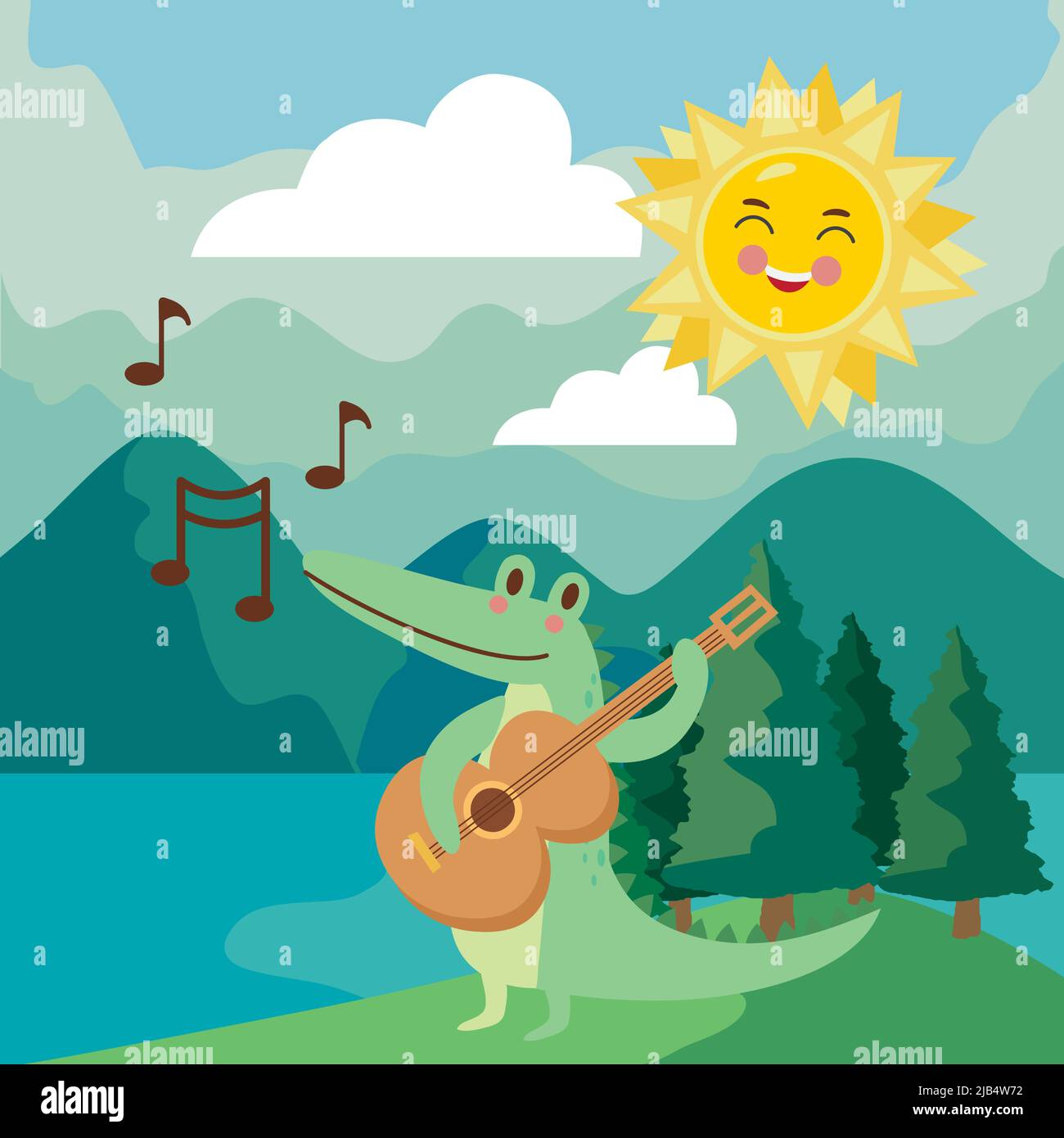 Crocodile instrument Stock Vector Images - Alamy