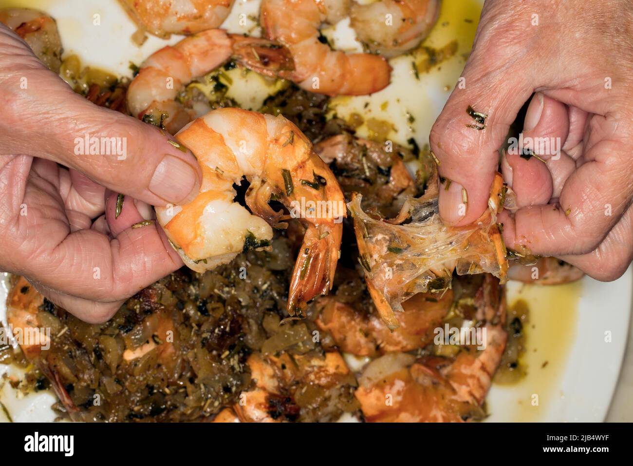 Prawn shells hi-res stock photography and images - Alamy