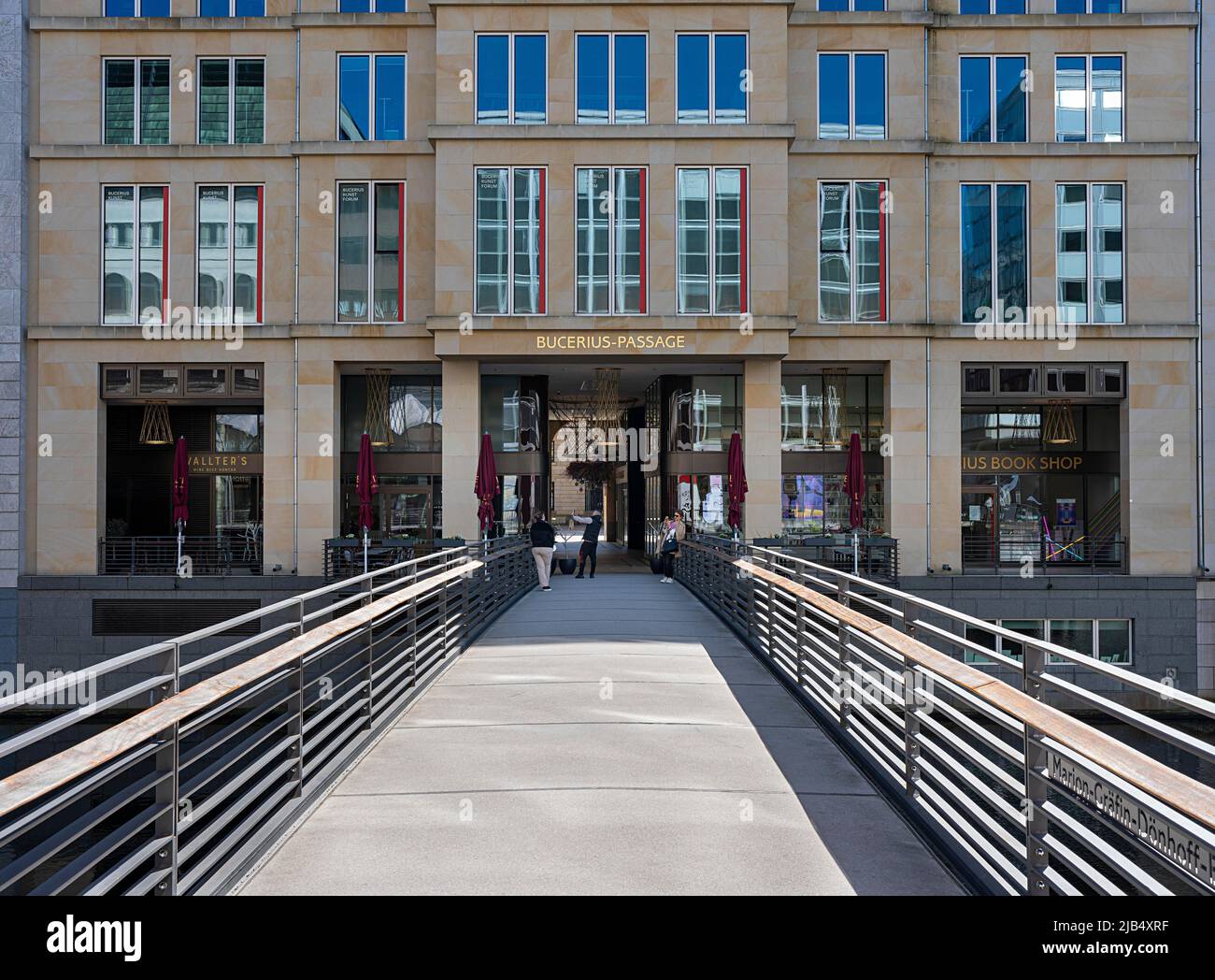 Bucerius Passage at the Alter Wall and the Alsterfleet, Hamburg ...