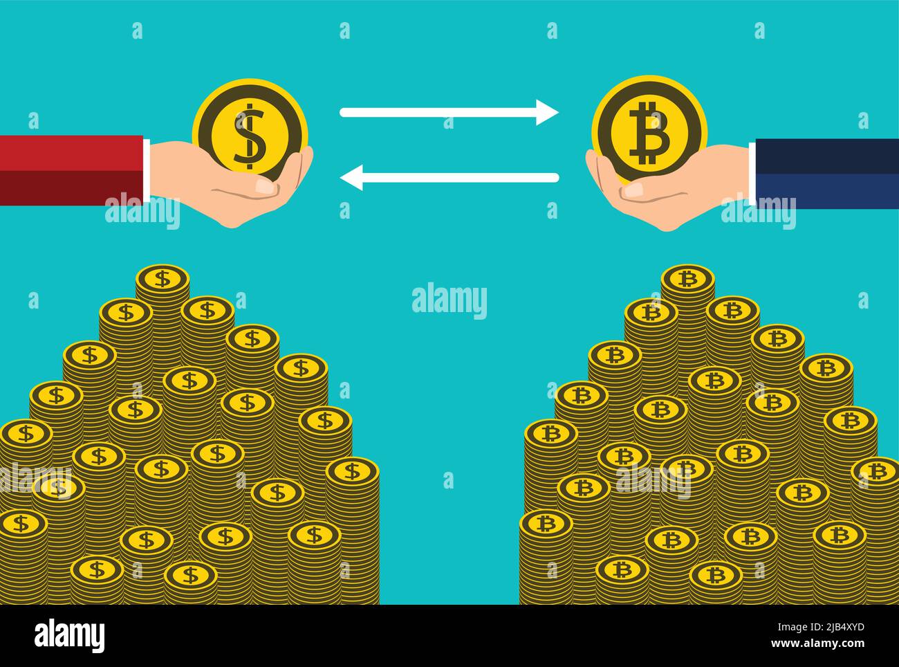 Business Coin Concept exchange Coins Dollar To Bitcoin By Hand To Hand business-coin-concept-exchange-coins-dollar-to-bitcoin-by-hand-to-hand