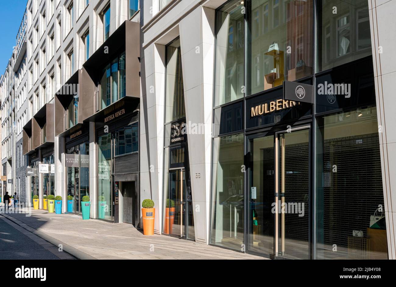 Neuer Wall, exclusive shops and luxury boutiques, Hamburg, Germany ...
