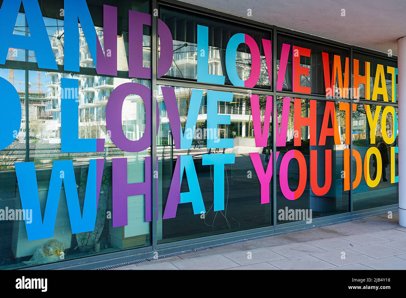 Advertising slogan, Unilever House, Hamburg, Germany Stock Photo - Alamy