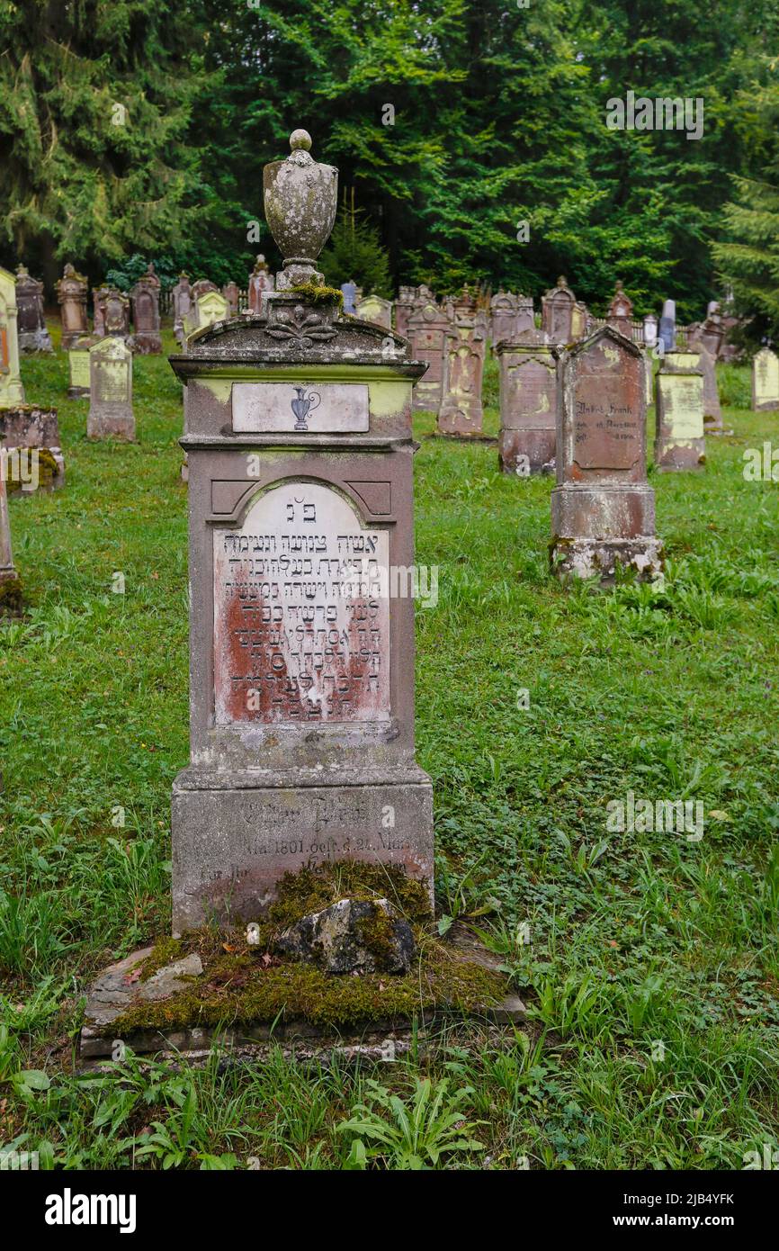 Buttenhausen Jewish cemetery, gravestones, mazewa, matzevah, matzewa ...