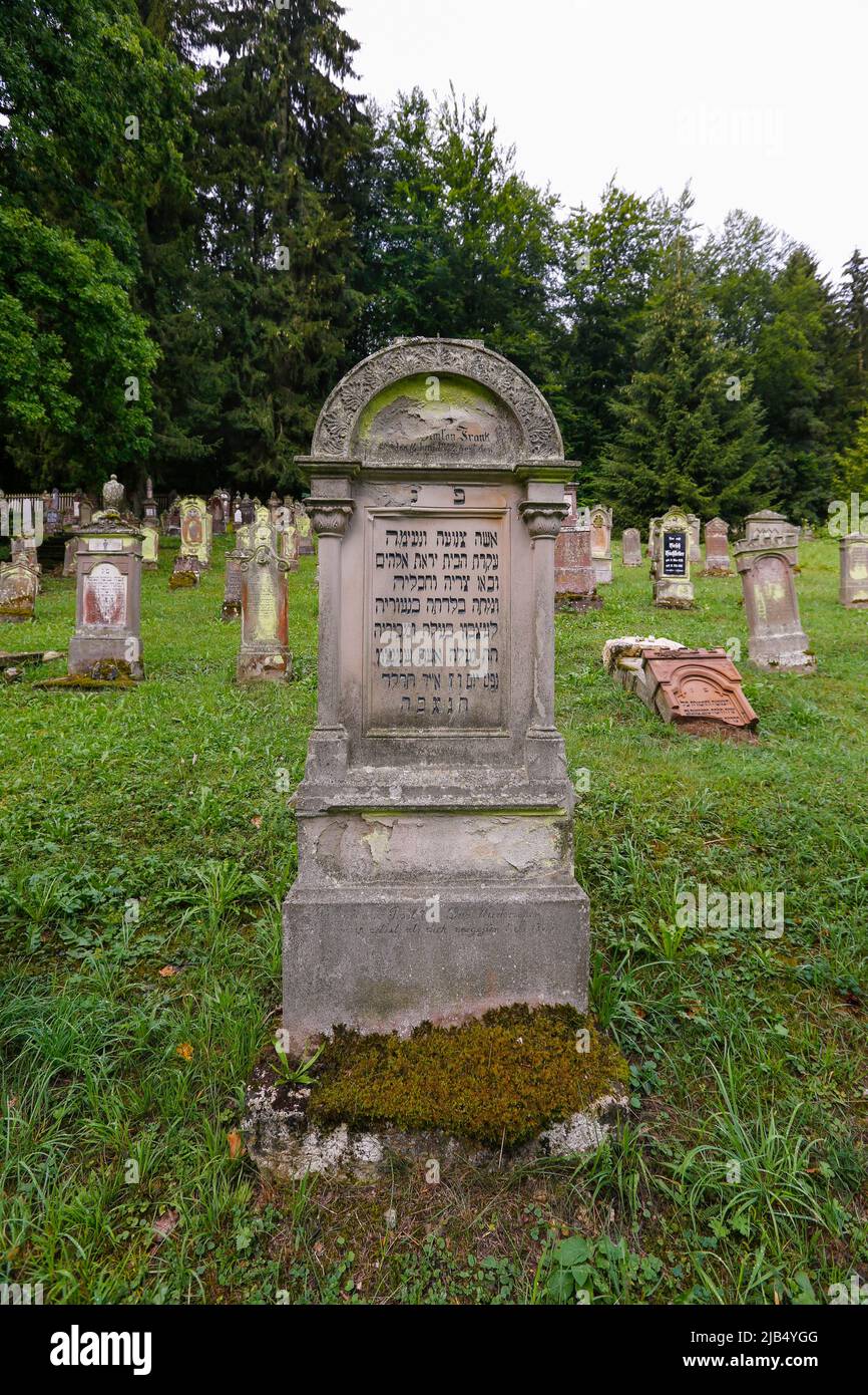 Buttenhausen Jewish cemetery, gravestones, mazewa, matzevah, matzewa ...