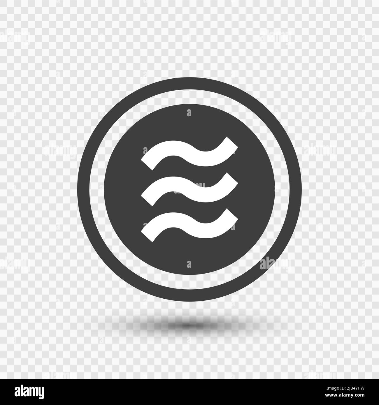 Libra coin.logo finance on transparent background.vector Illustrator ...