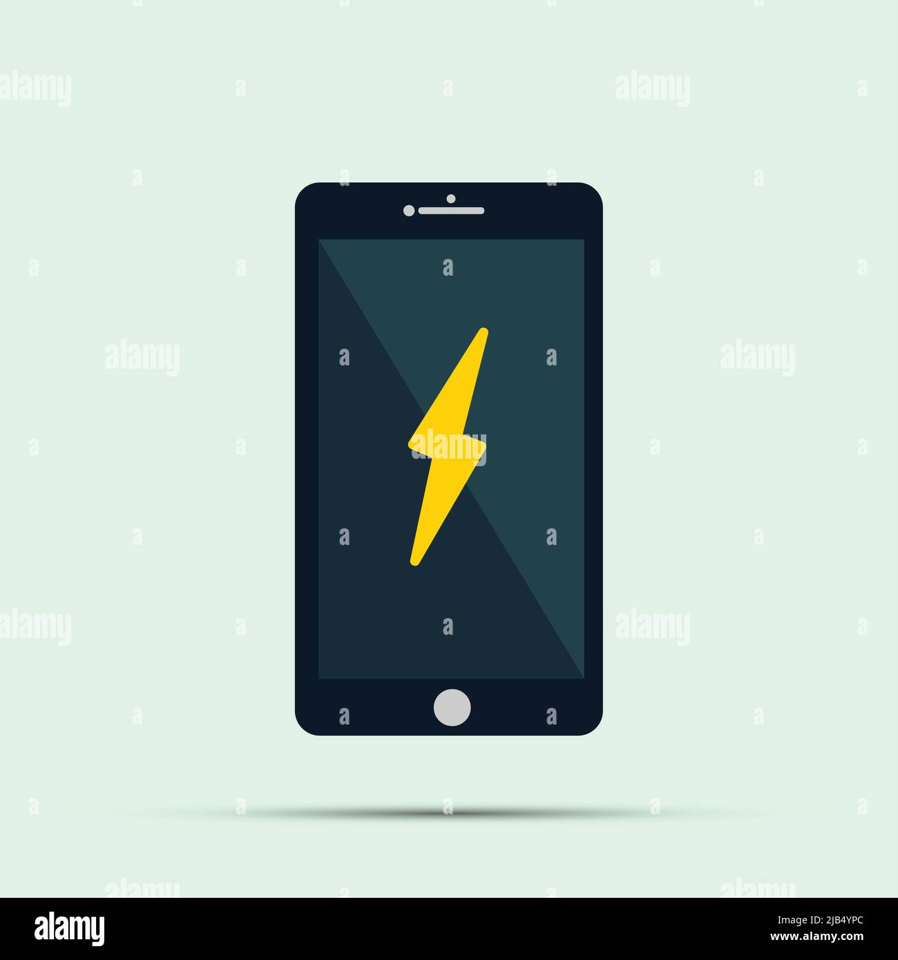 phone icon vector symbol alarm on the screen,Vector illustration Stock ...