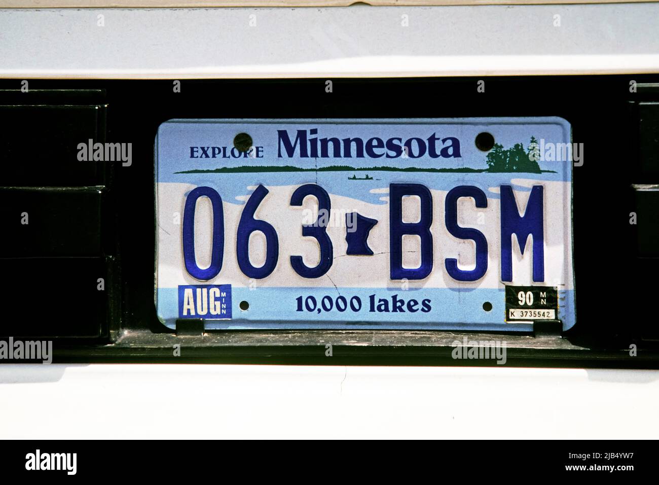 American licence plates hi-res stock photography and images - Alamy