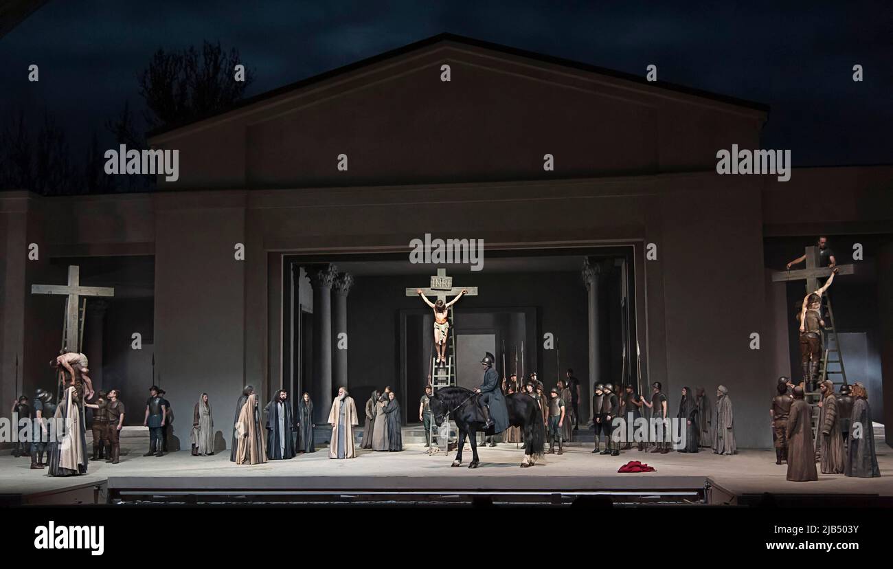 Passion Play Oberammergau 2022, Crucified Jesus and Deposition of the ...