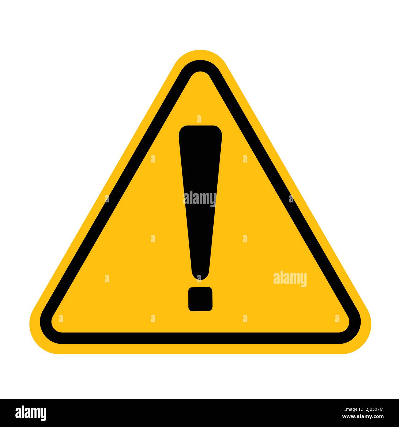 Exclamation mark symbol,Warning Dangerous icon on white background ...
