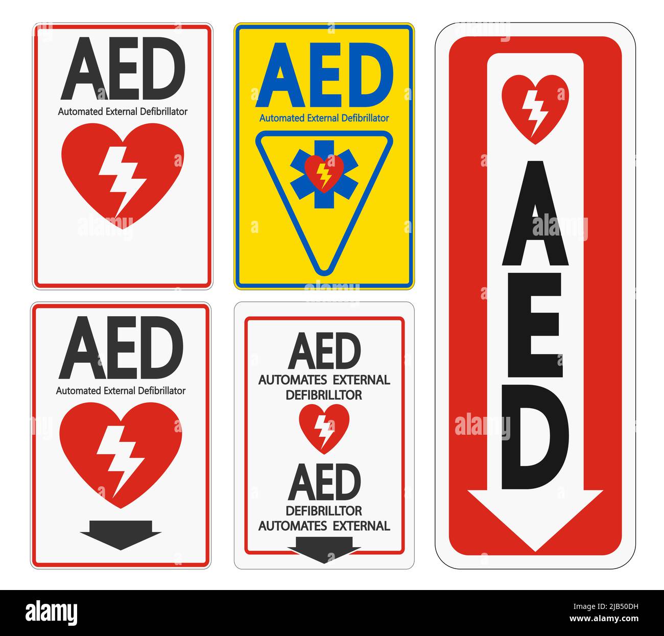 Set Symbol AED Sign label on white background Stock Vector Image & Art ...
