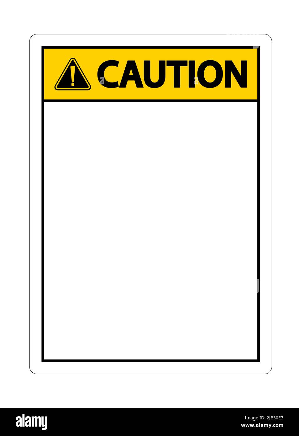 symbol yellow caution sign icon on white background Stock Vector Image ...