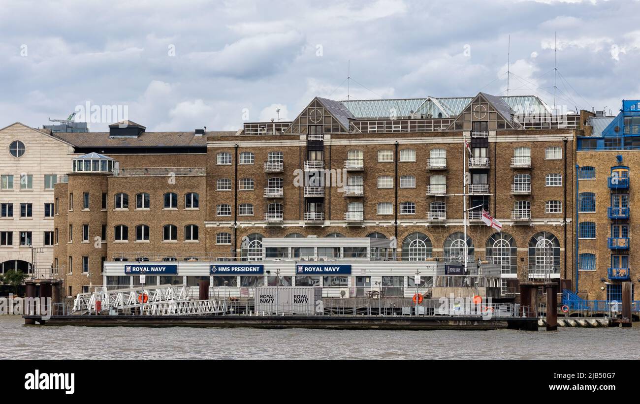LONDON, UK - JUNE 01, 2022: View of the shore establishment HMS ...