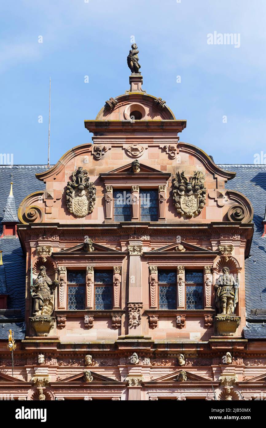 Left dwarf gable on the Friedrichsbau in the castle courtyard, built ...