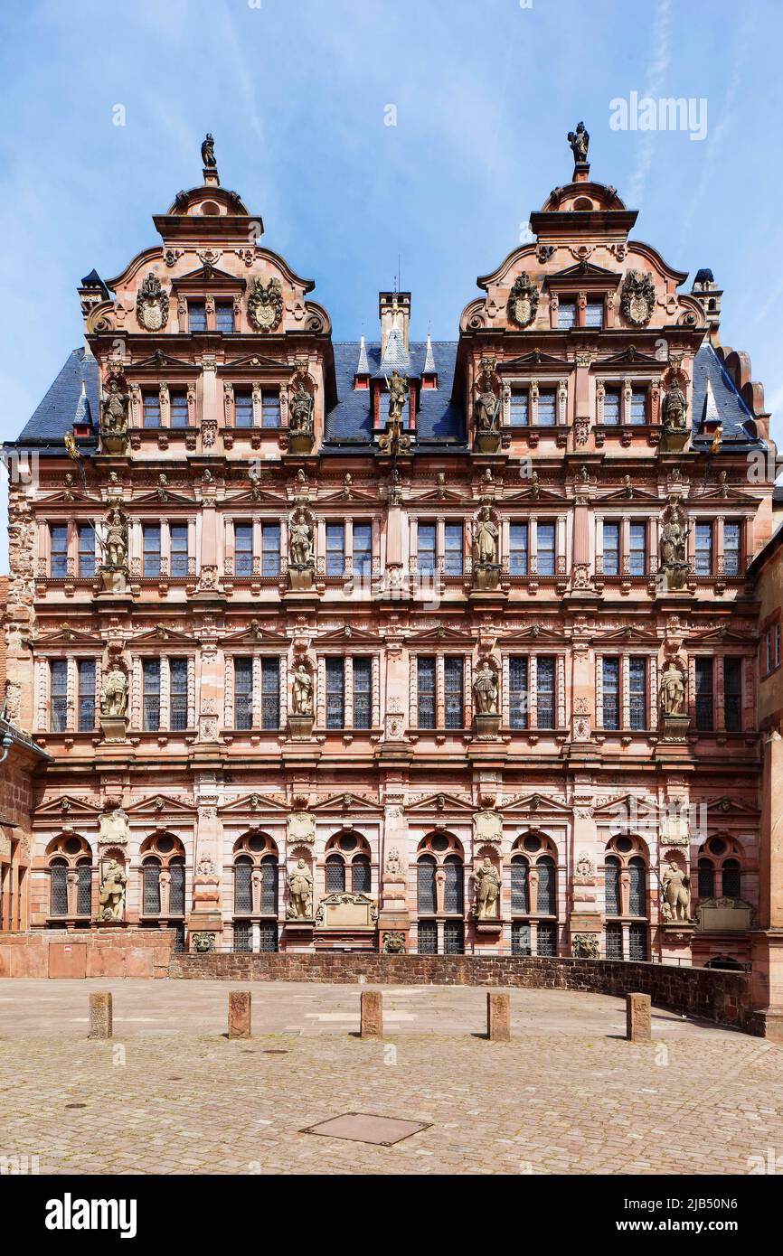 Friedrichsbau in the castle courtyard, built by Elector Friedrich IV ...
