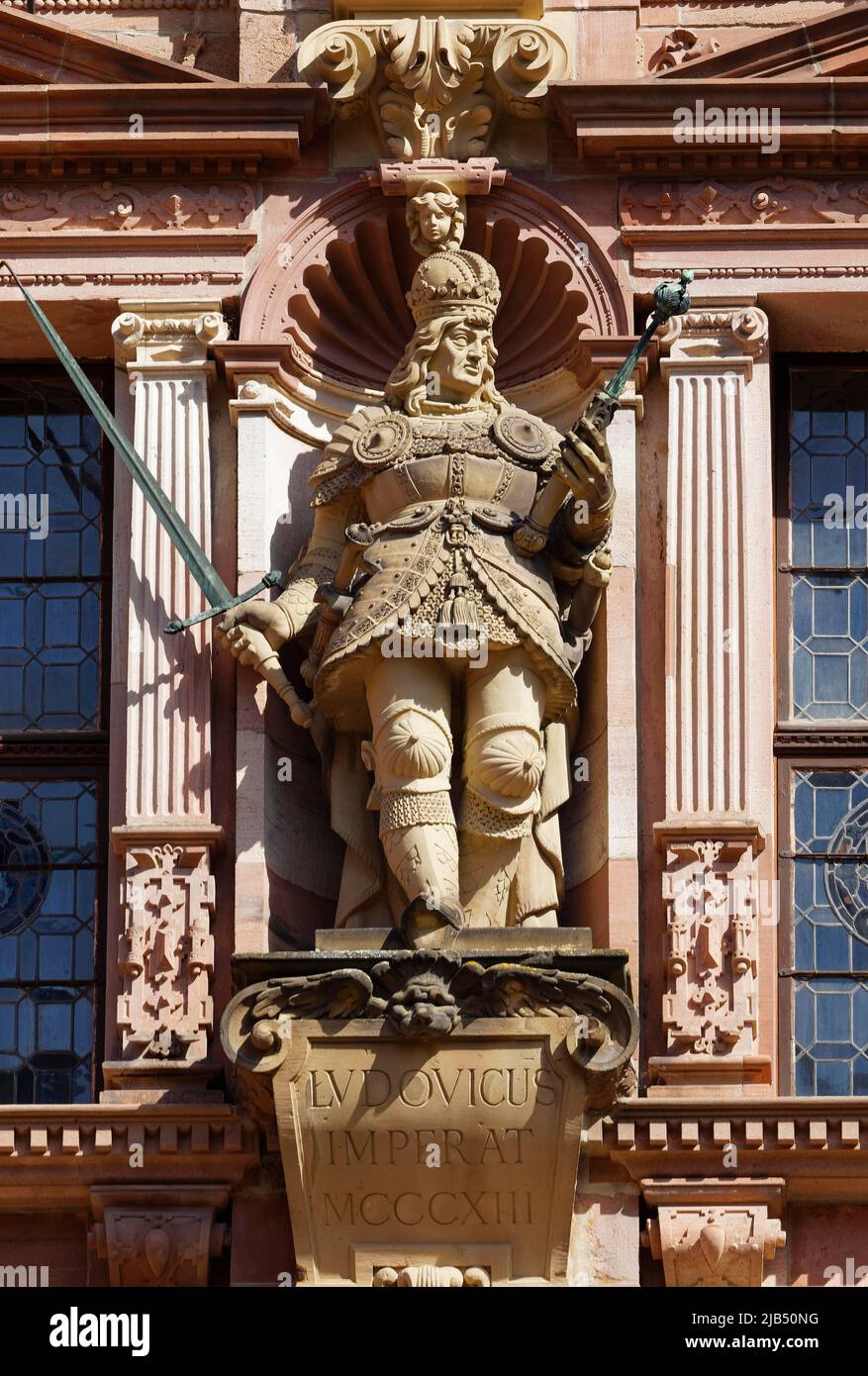 Sculpture of Ludwig IV known as Ludwig the Bavarian, 1282 or 1286, 1347 ...