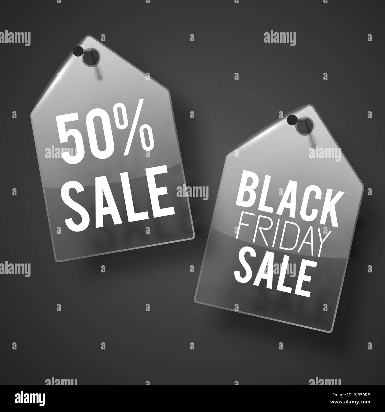 Black Friday Sale tags design concept with inscription and percent rate ...