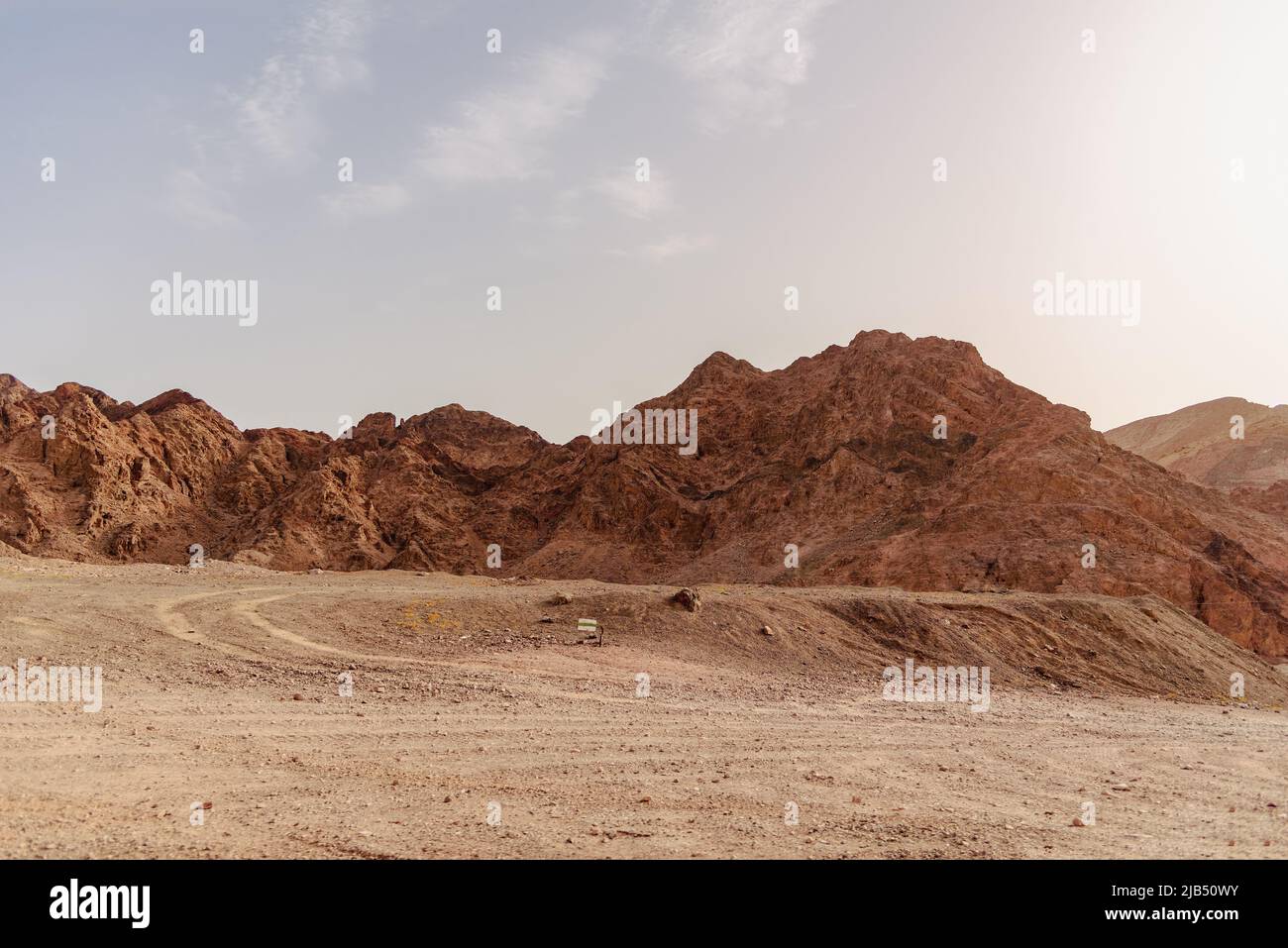 A road next to a mountainous desert landscape. Road 12 on the way to ...