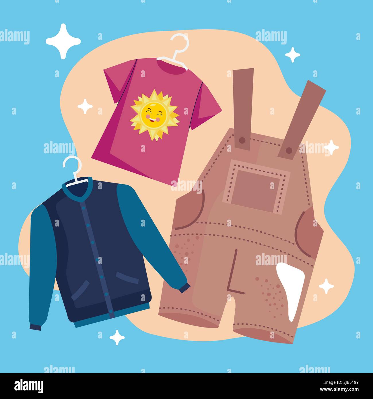 three fashion shopping clothes Stock Vector Image & Art - Alamy