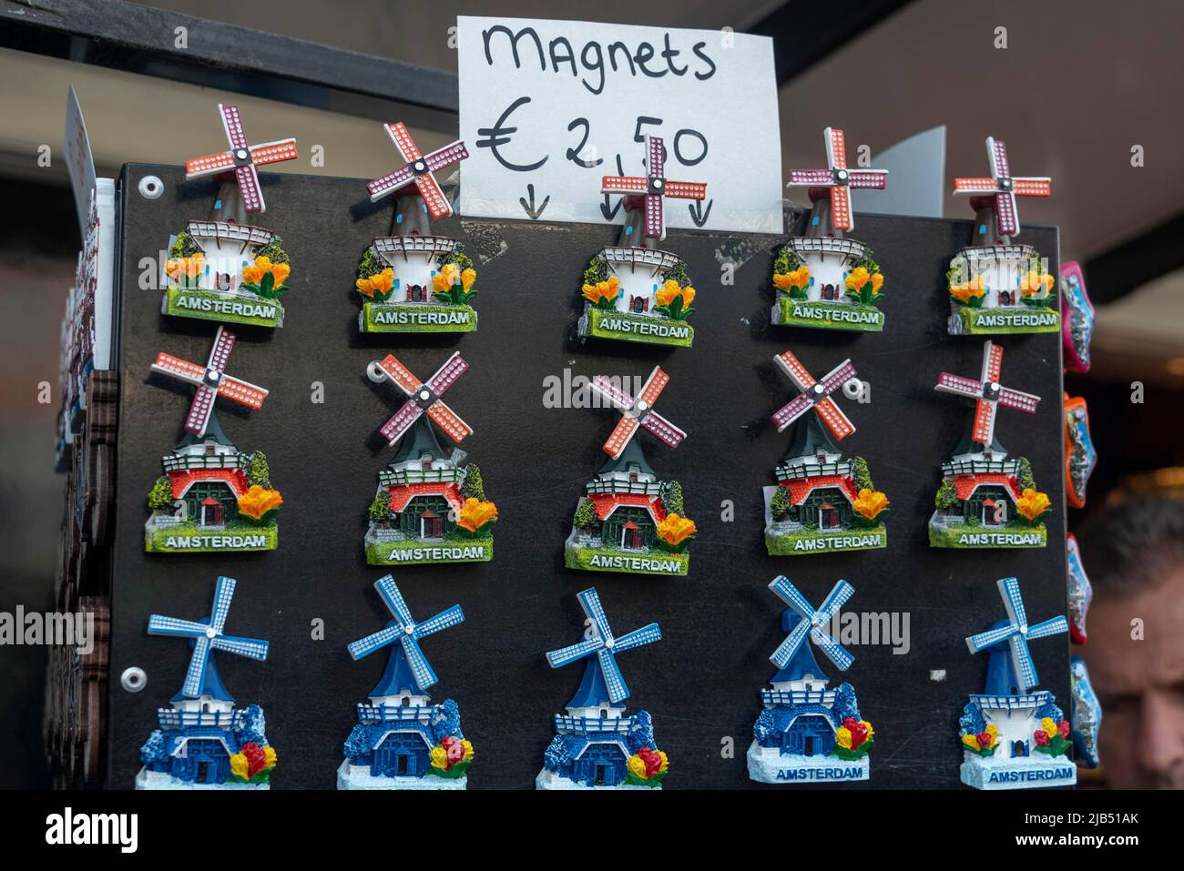 Windmills as magnets, Dutch windmills, Amsterdam, Netherlands Stock ...