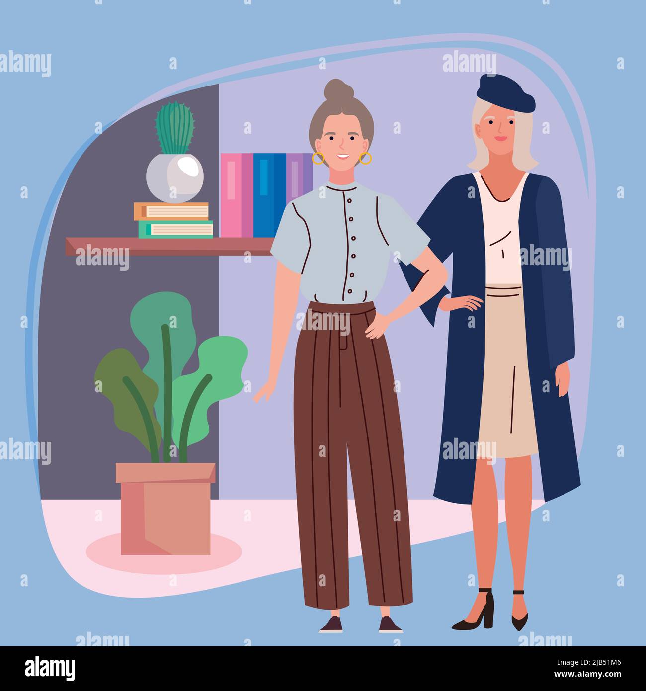 old women couple modeling Stock Vector Image & Art - Alamy