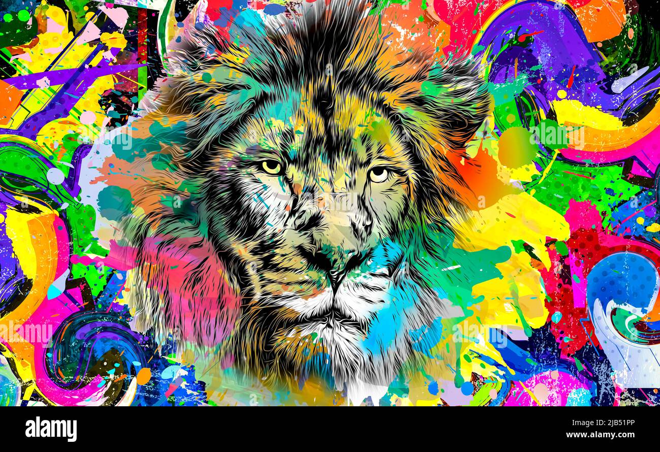 Abstract Lion Wallpapers