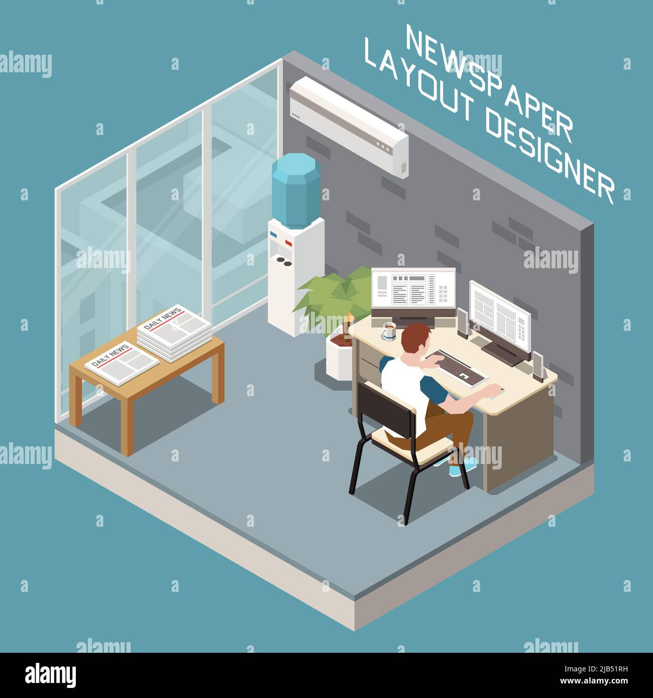 How newspapers are printed Stock Vector Images - Alamy