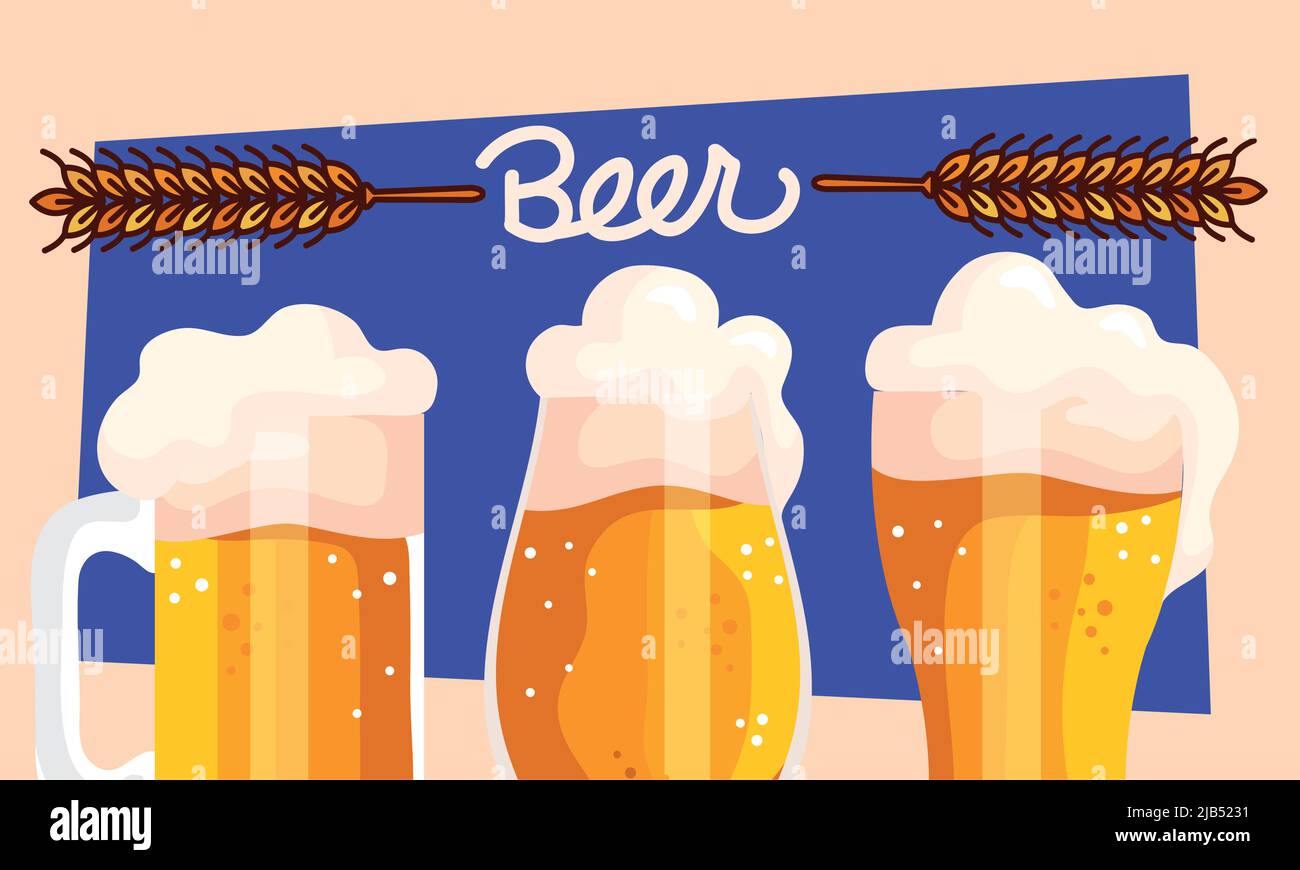 beer lettering and containers Stock Vector Image & Art - Alamy