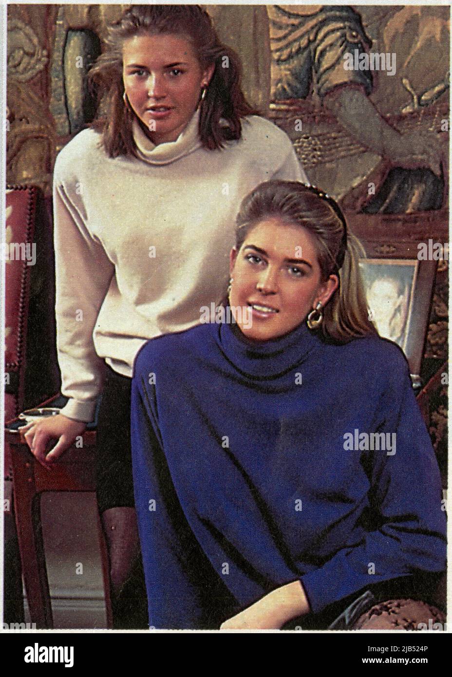 Clotilde et Adelaide d'Orléans, deux des petites-filles du comte et de ...