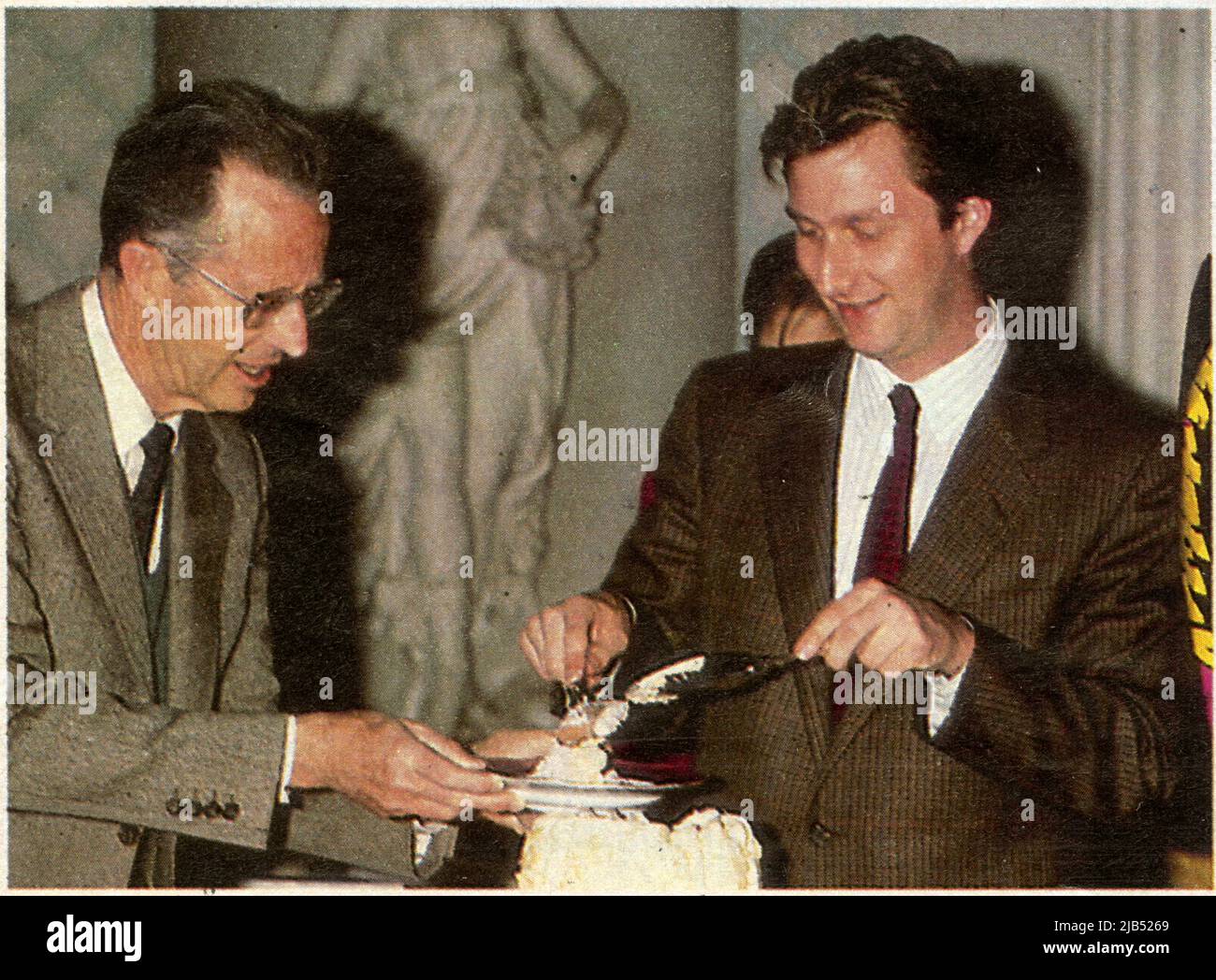 Le prince Philippe et le roi Baudoin. 1990 Stock Photo - Alamy