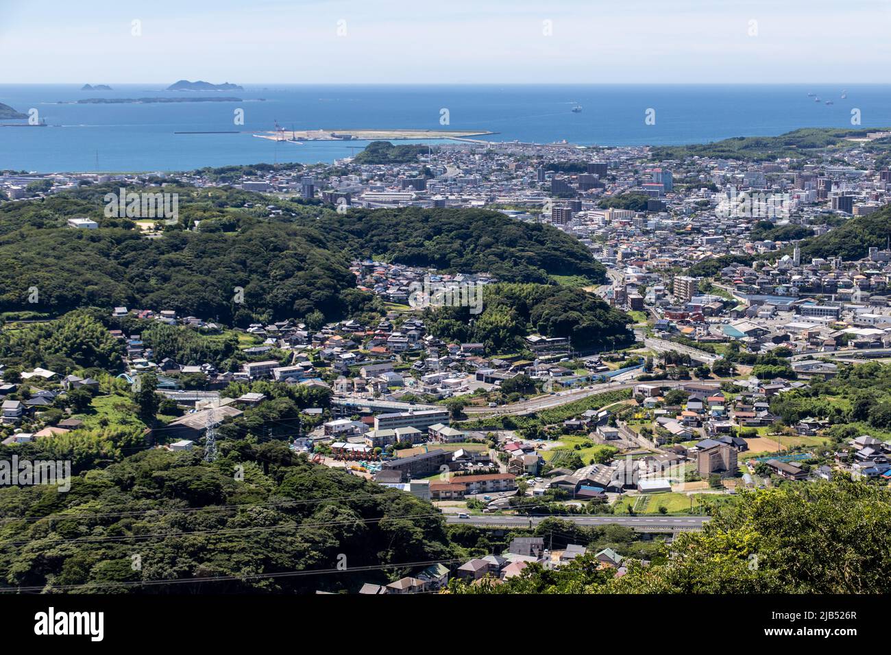 Shimonoseki, Yamaguchi / JAPAN - Aug 14 2020 : Cityscape Shimonoseki ...