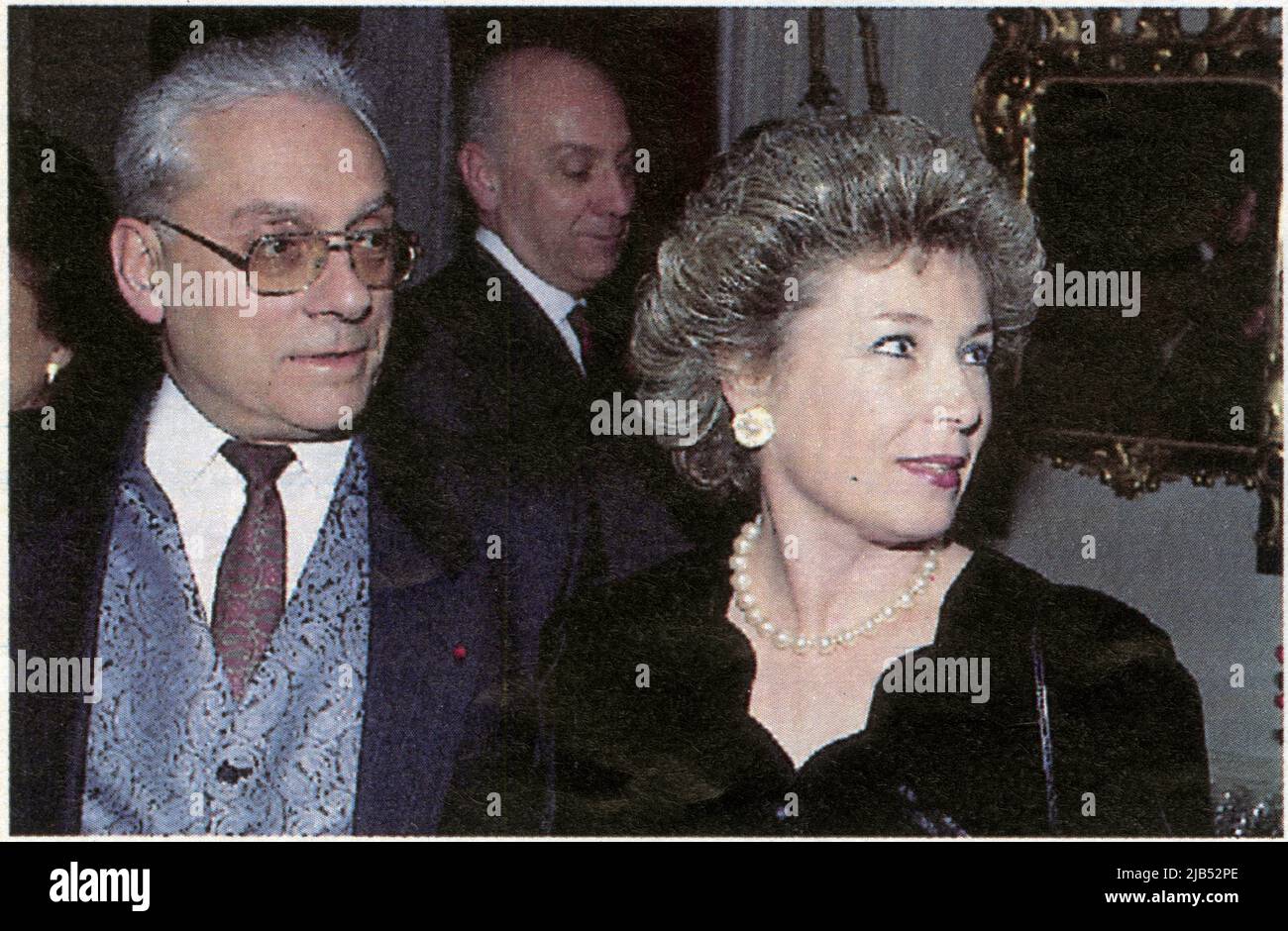 Le duc et la duchesse de Clermont-Tonnerre. Au fond, le baron Dominique ...