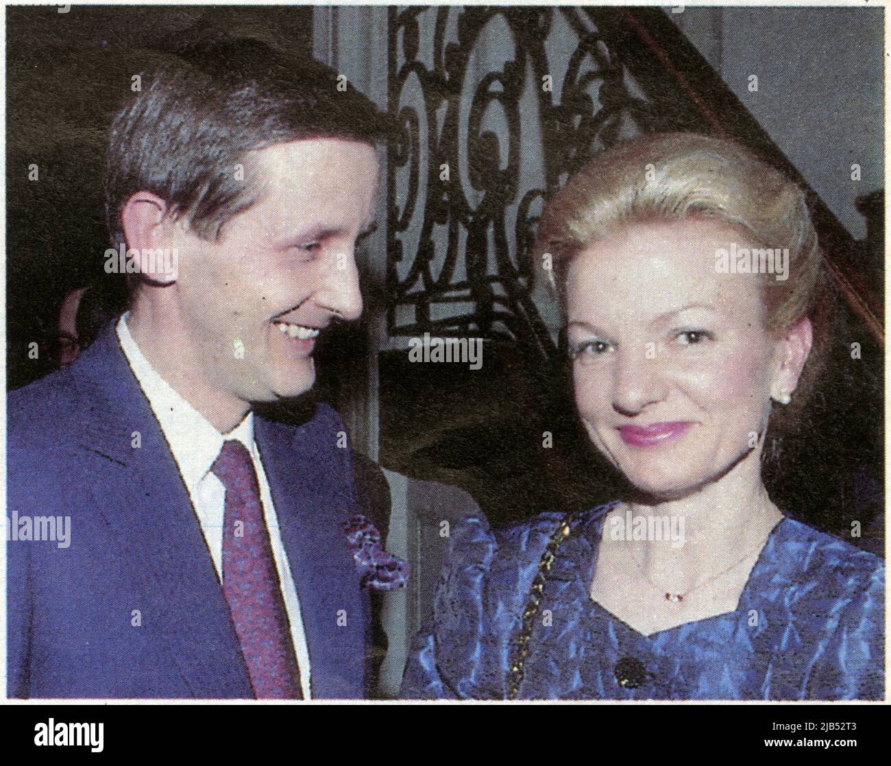 Le comte et la comtesse Bertrand de Lary de Latour Stock Photo - Alamy