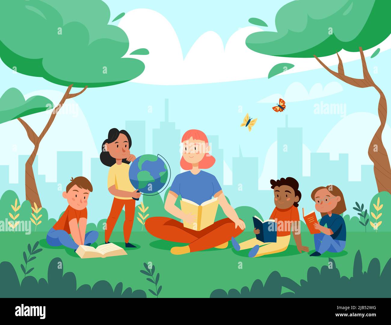 Child map outside Stock Vector Images - Alamy
