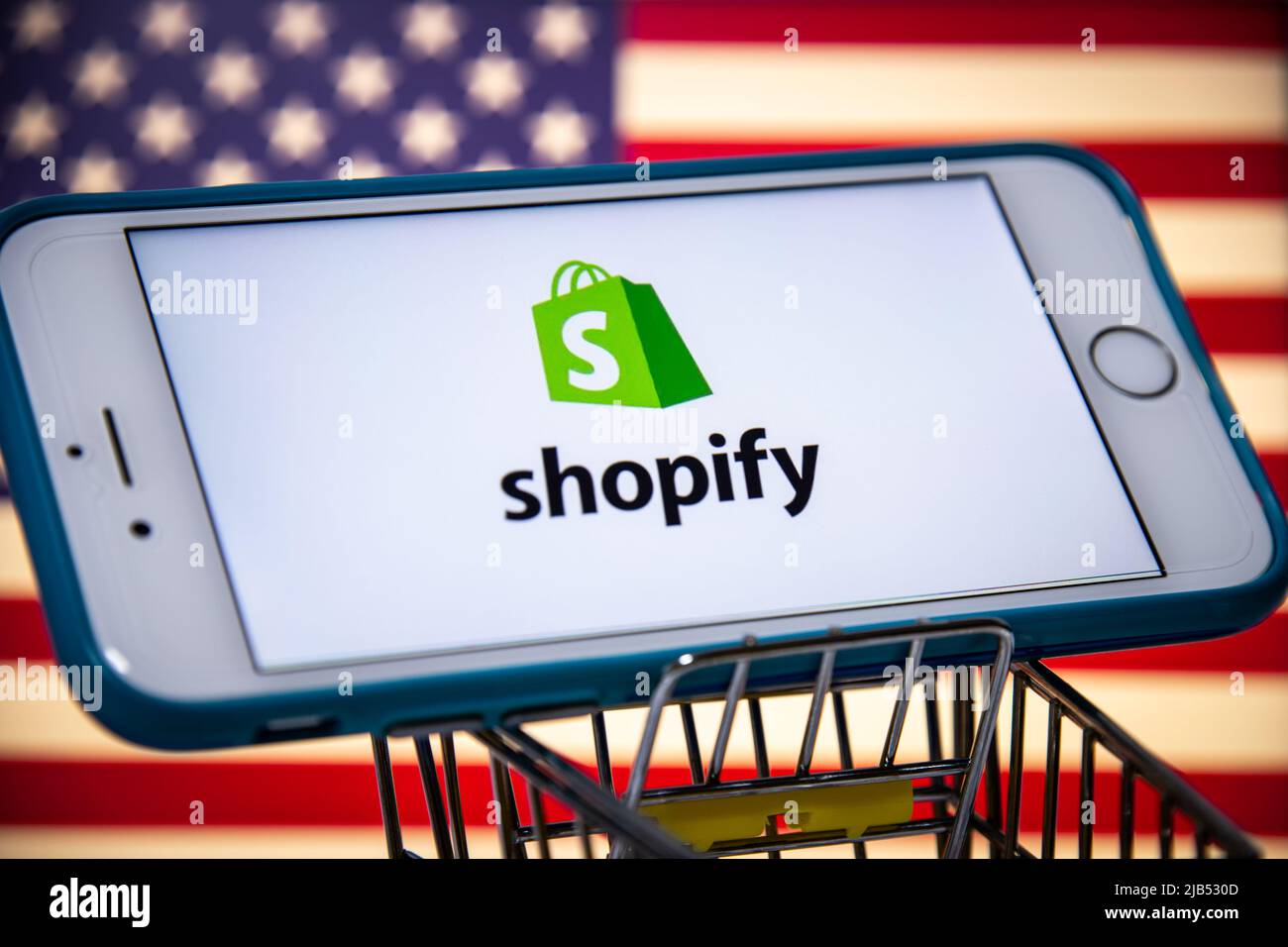 Logo of Shopify, a Canadian multinational e-commerce (online stores ...