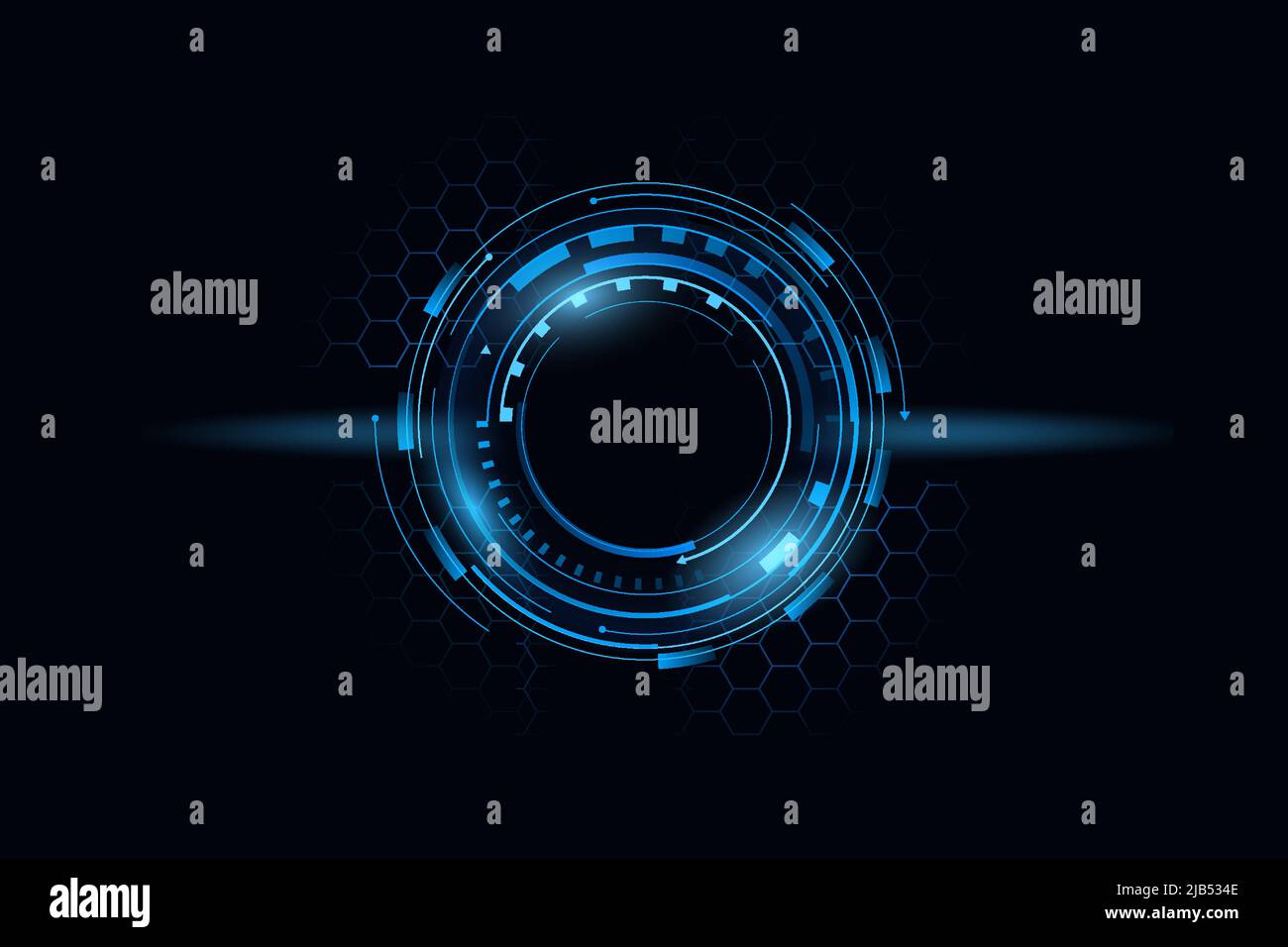 Techno circle with glow template Stock Vector Image & Art - Alamy