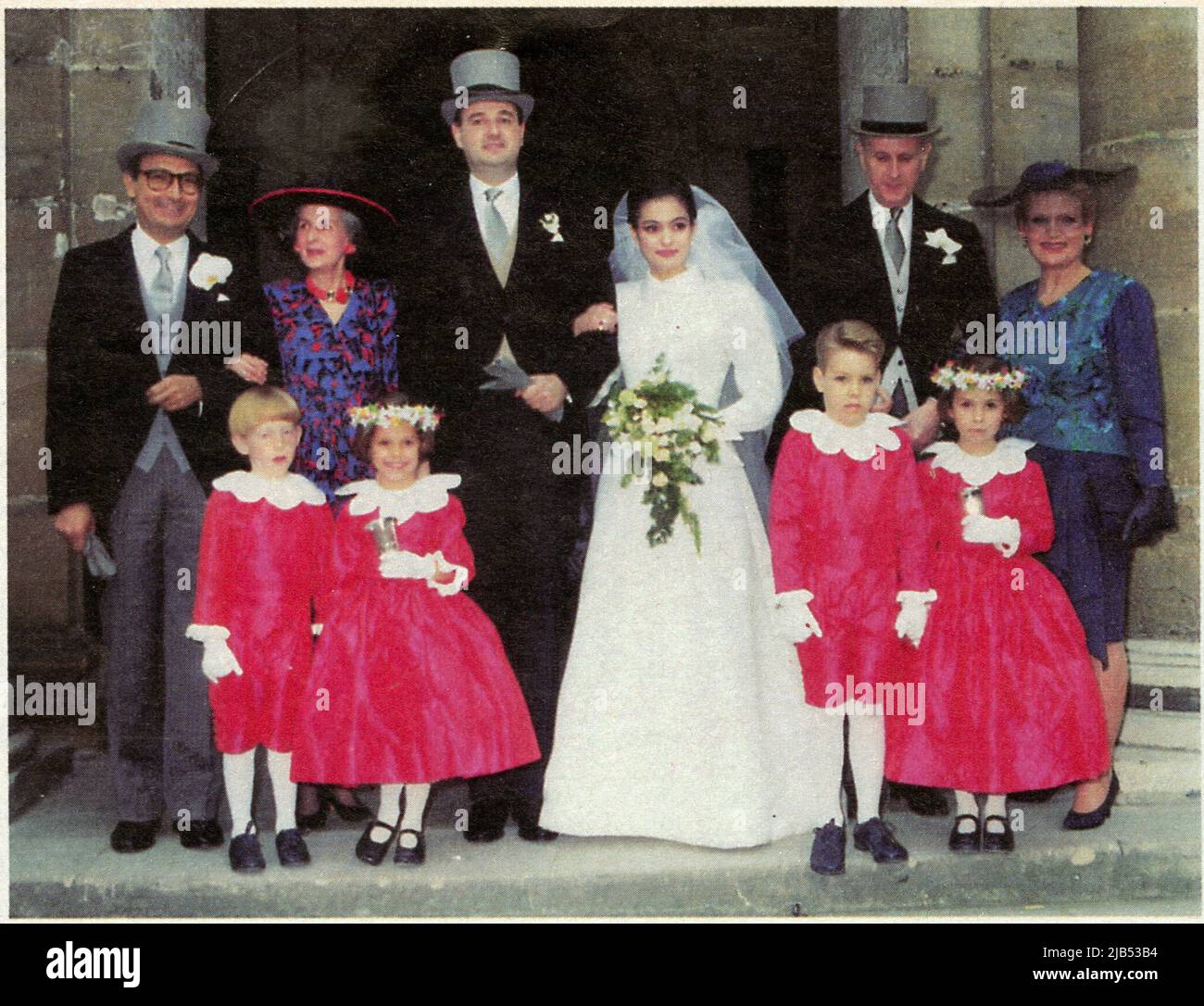 Le mariage de Valérie Vrinat et du vicomte Jean d'Indy.Les parents M ...