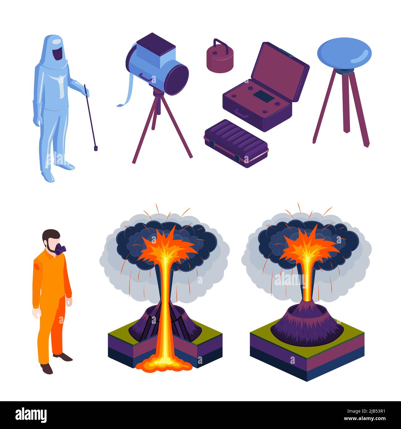 Volcanologist Stock Vector Images - Alamy