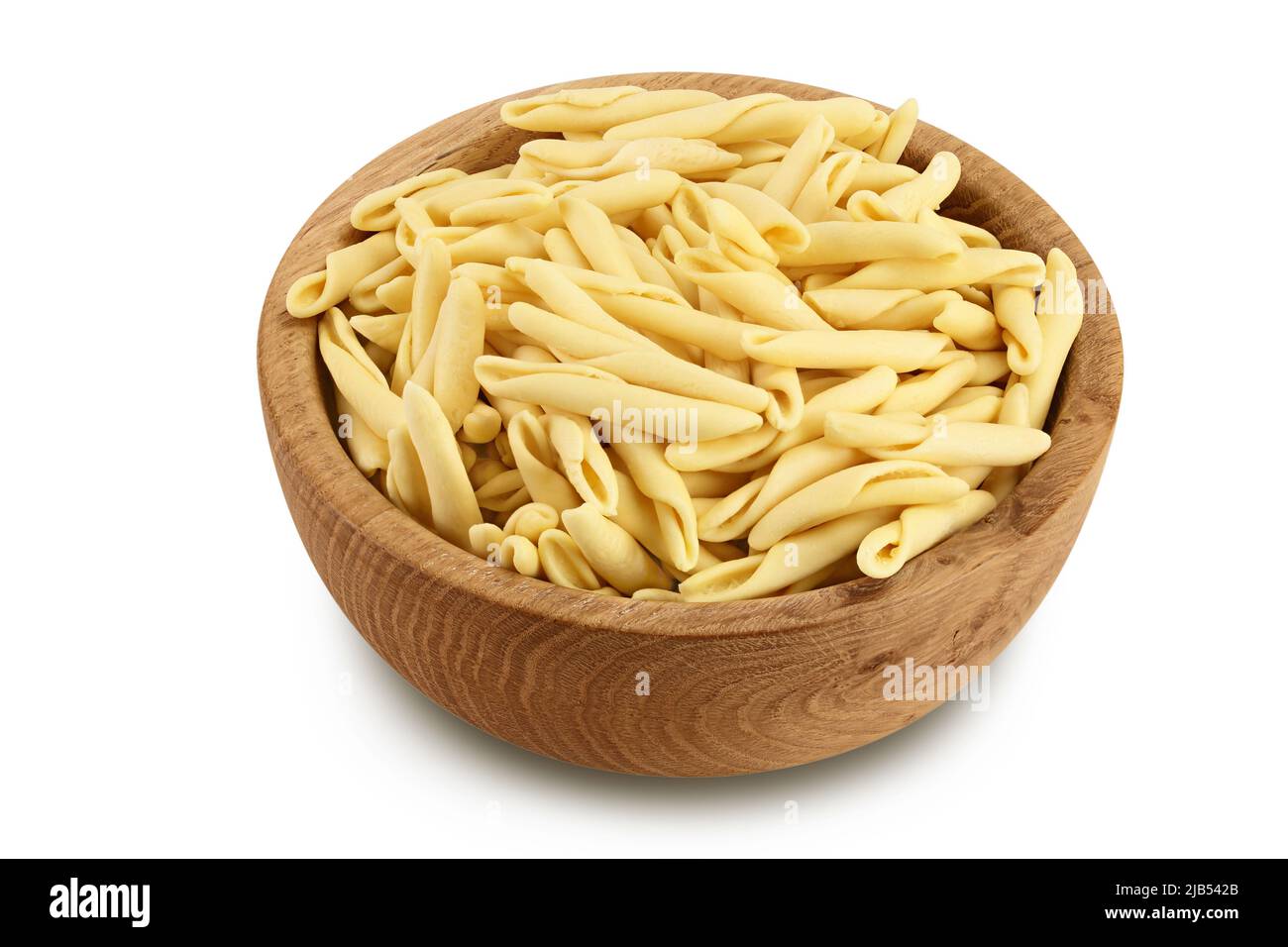 Typical Calabrian pasta called Maccheroncini or Maccheroni in wooden ...