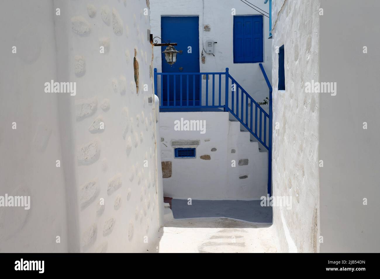 Traditional houses in chora Astypalea Stock Photo - Alamy