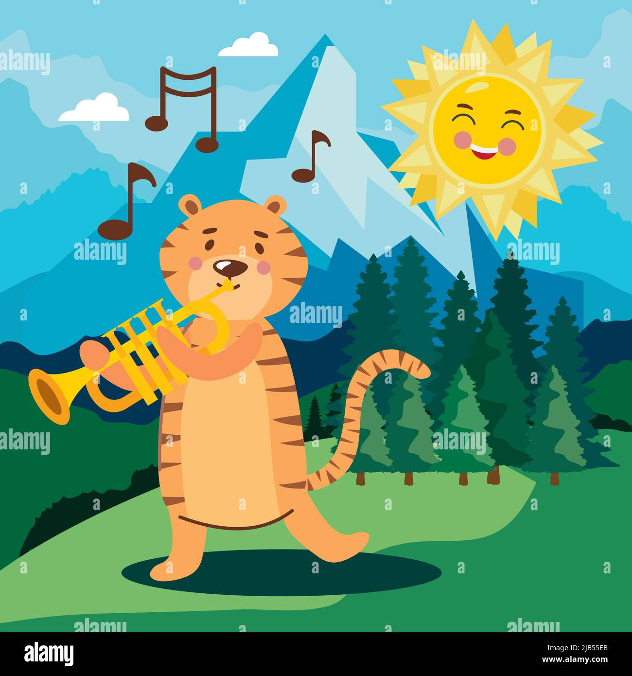 Tiger camp Stock Vector Images - Alamy