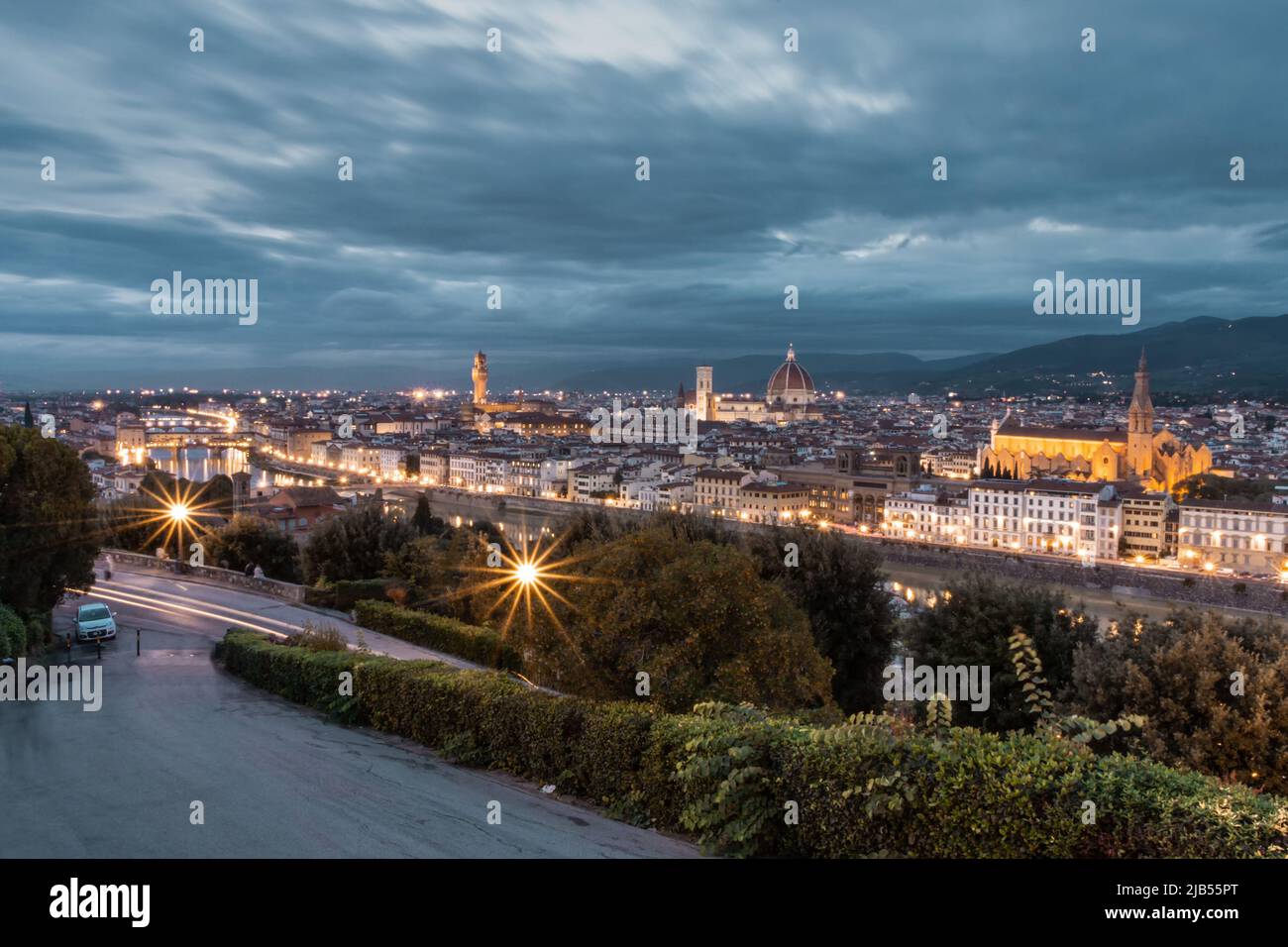 panoramic view of Florence, view of the whole city completely, view of ...