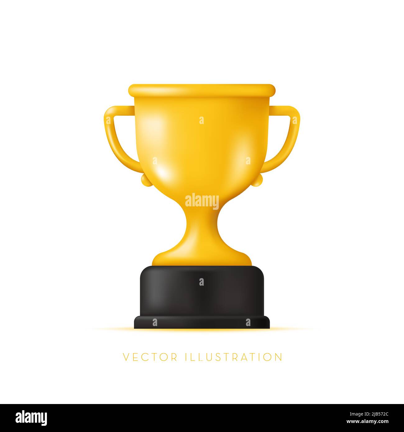 Golden Champion trophy, cup. Winner prize, sports award, success ...