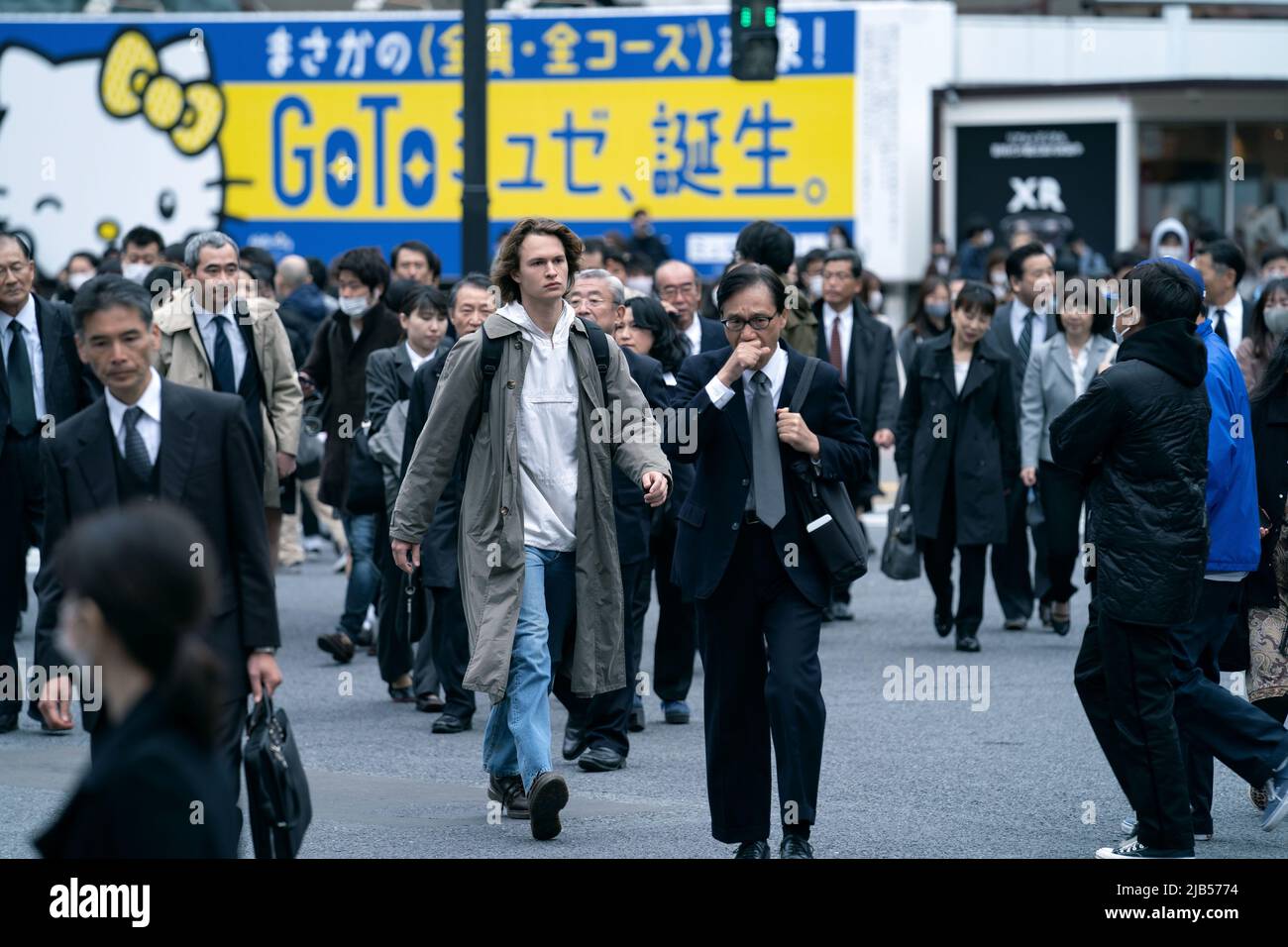 ANSEL ELGORT in TOKYO VICE (2022), directed by ALAN POUL, MICHAEL MANN ...